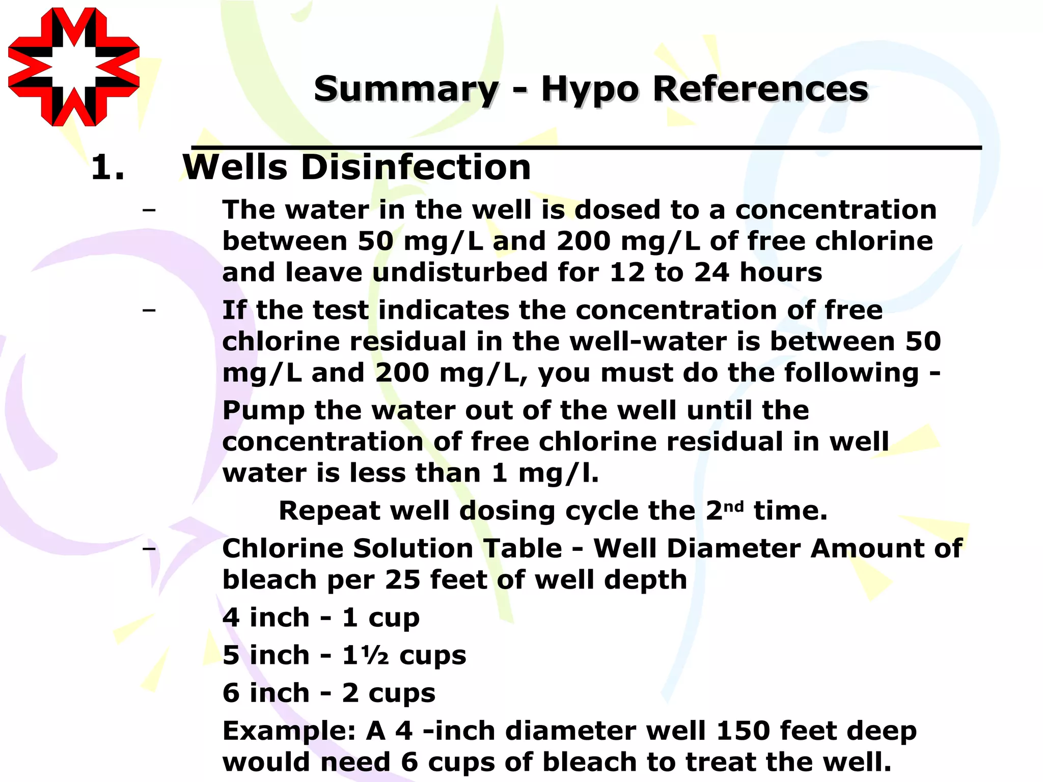 Hypo hypo and water treatment | PPT