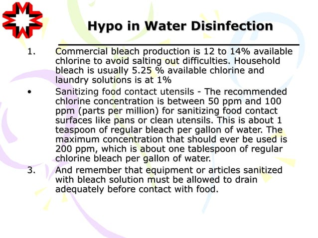 Hypo hypo and water treatment | PPT | Bath and Shower | Personal Care