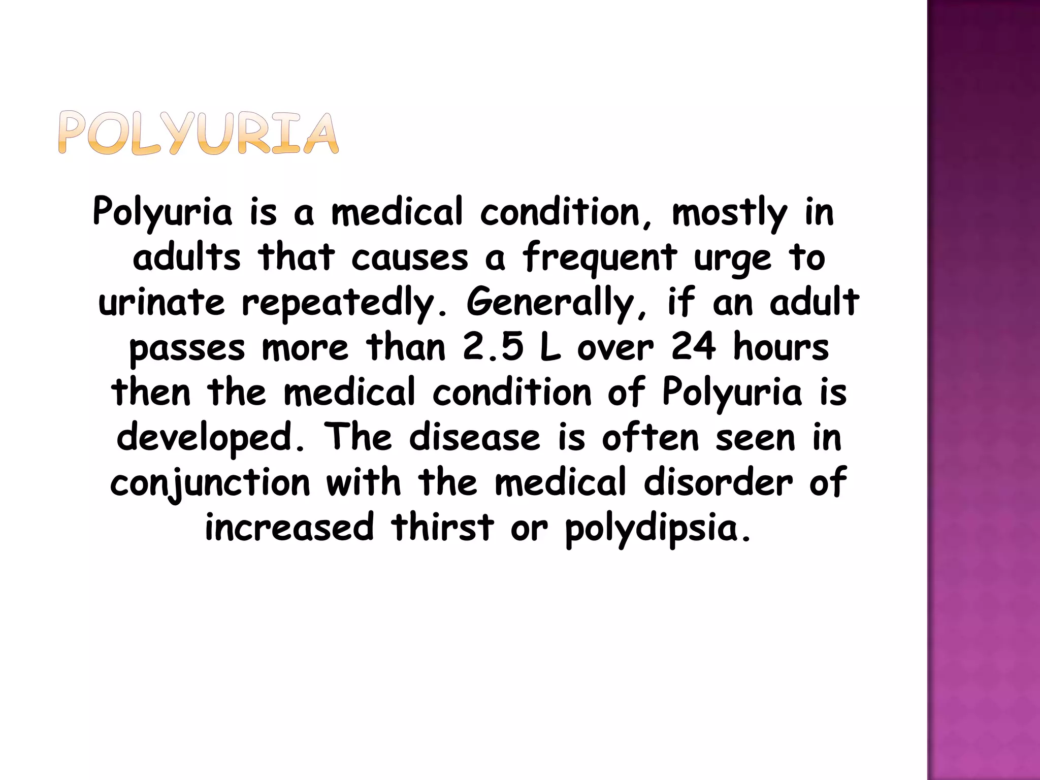 Hypocalcemia and Polyuria | PPTX