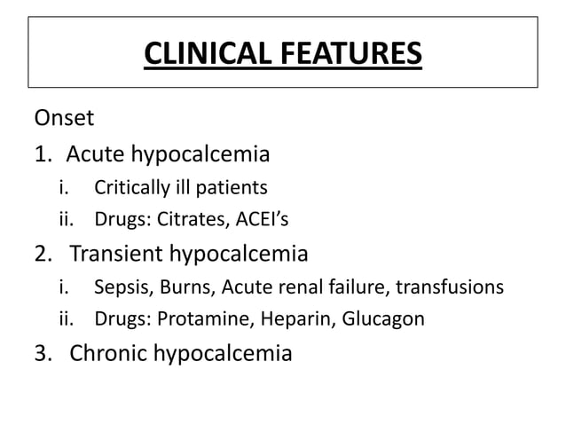Hypocalcemia | PPTX | Endocrine and Metabolic Diseases | Diseases and ...