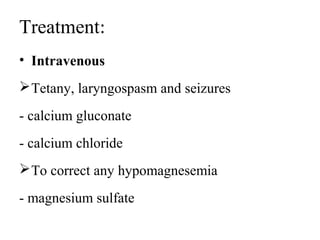 Hypocalcemia in paediatrics | PPT