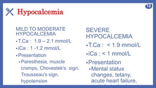 Hypocalcemia | PPT
