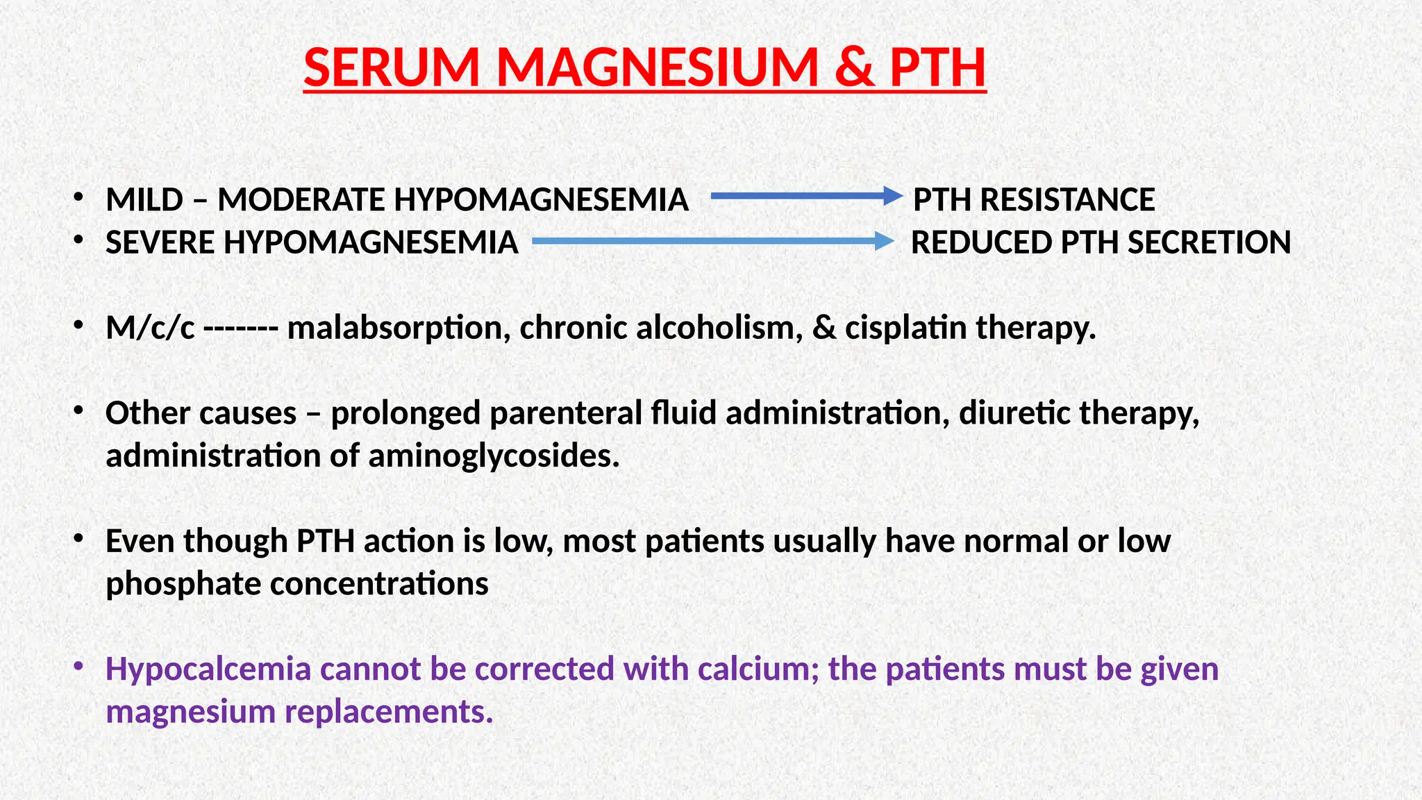 HYPOCALCEMIA: causes and approach to management | PPTX