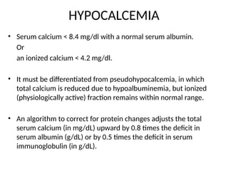 hypocalcemia.pptx. Interesting powerpoint about hypocalcemia approach | PPT