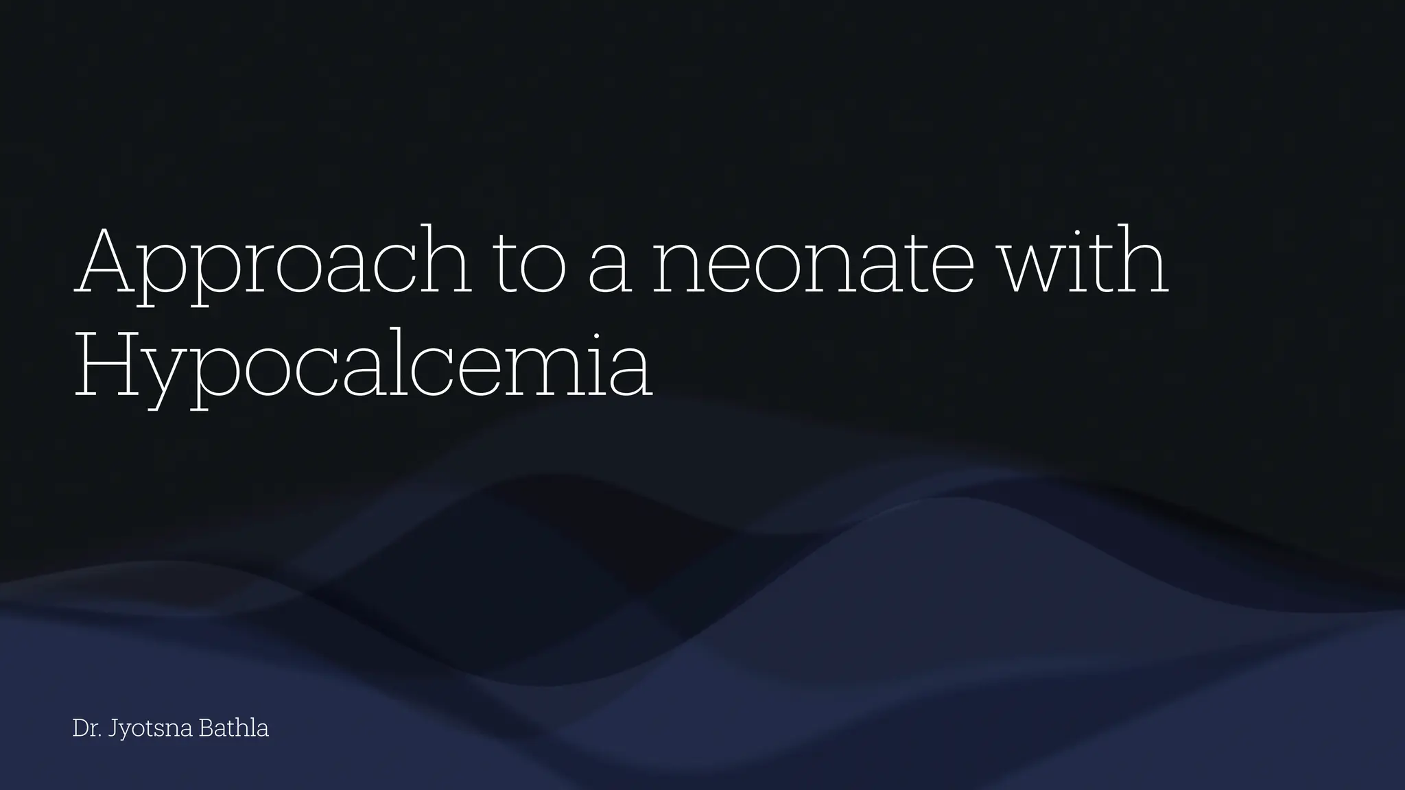 Approach to Hypocalcemia in Neonates Pediatrics | PDF