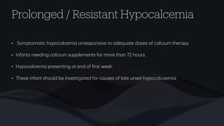 Approach to Hypocalcemia in Neonates Pediatrics | PDF
