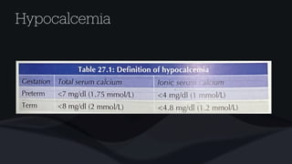 Approach to Hypocalcemia in Neonates Pediatrics | PDF
