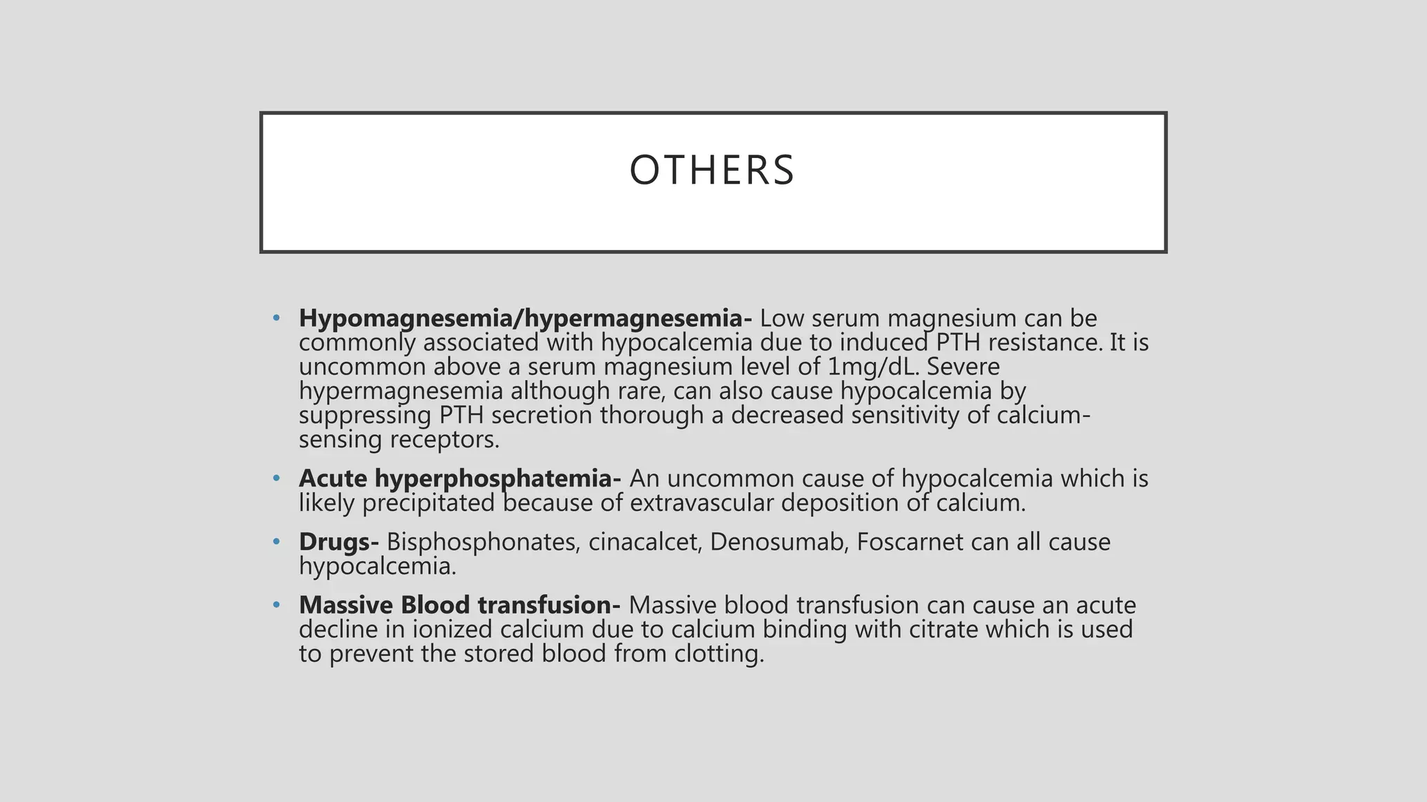 Hypocalcemia | PPTX