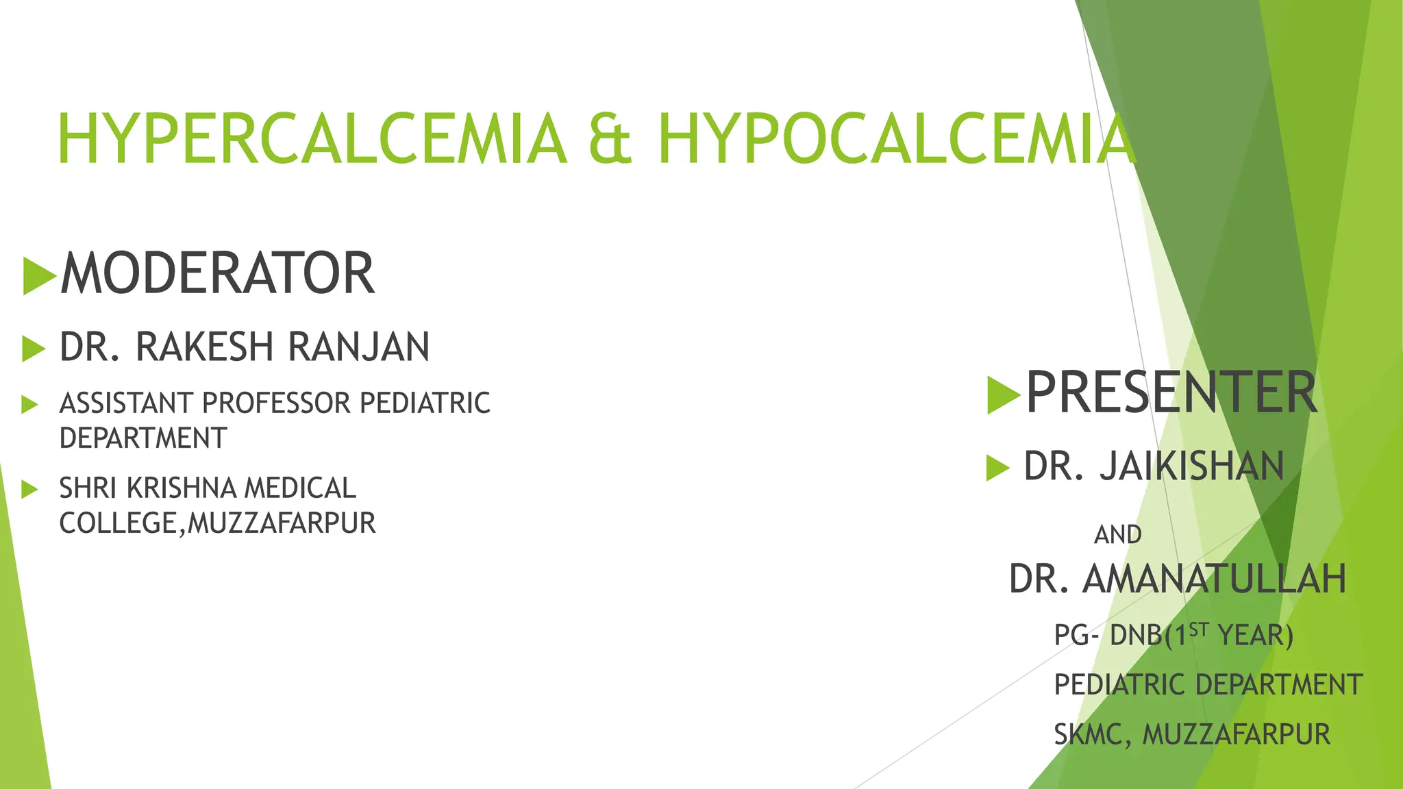 HYPOCALCEMIA AND HYPERCALCEMIA presentation.pdf