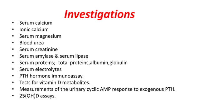 Hypocalcemic tetany | PPTX