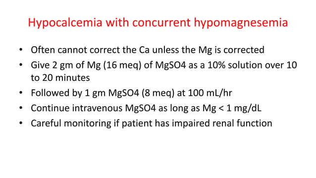 Hypocalcemic tetany | PPTX