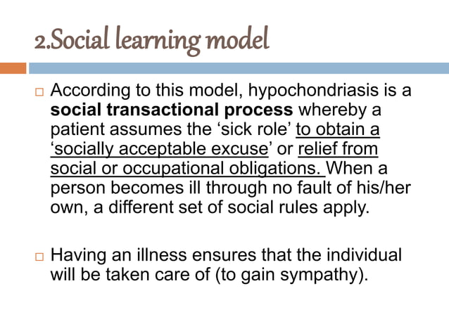 Hypochondriasis by RITIKA SONI | PPTX | Brain and Nervous System ...
