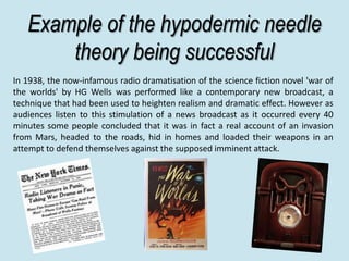 Hypodermic Needle Theory | PPTX