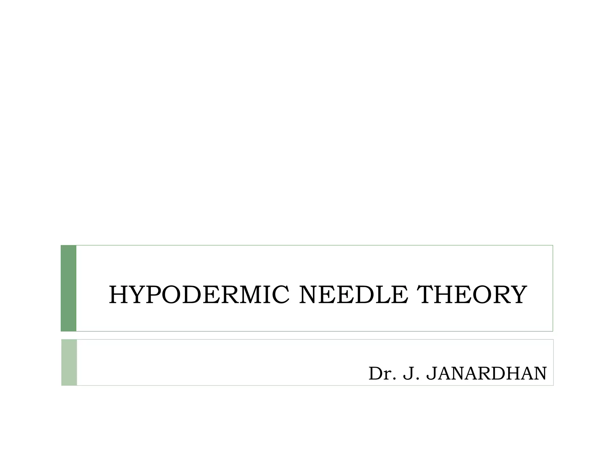 Hypodermic needle theory | PPTX