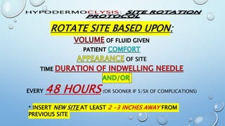 Hypodermoclysis Administration | PPTX