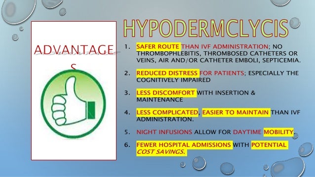 Hypodermoclysis Administration