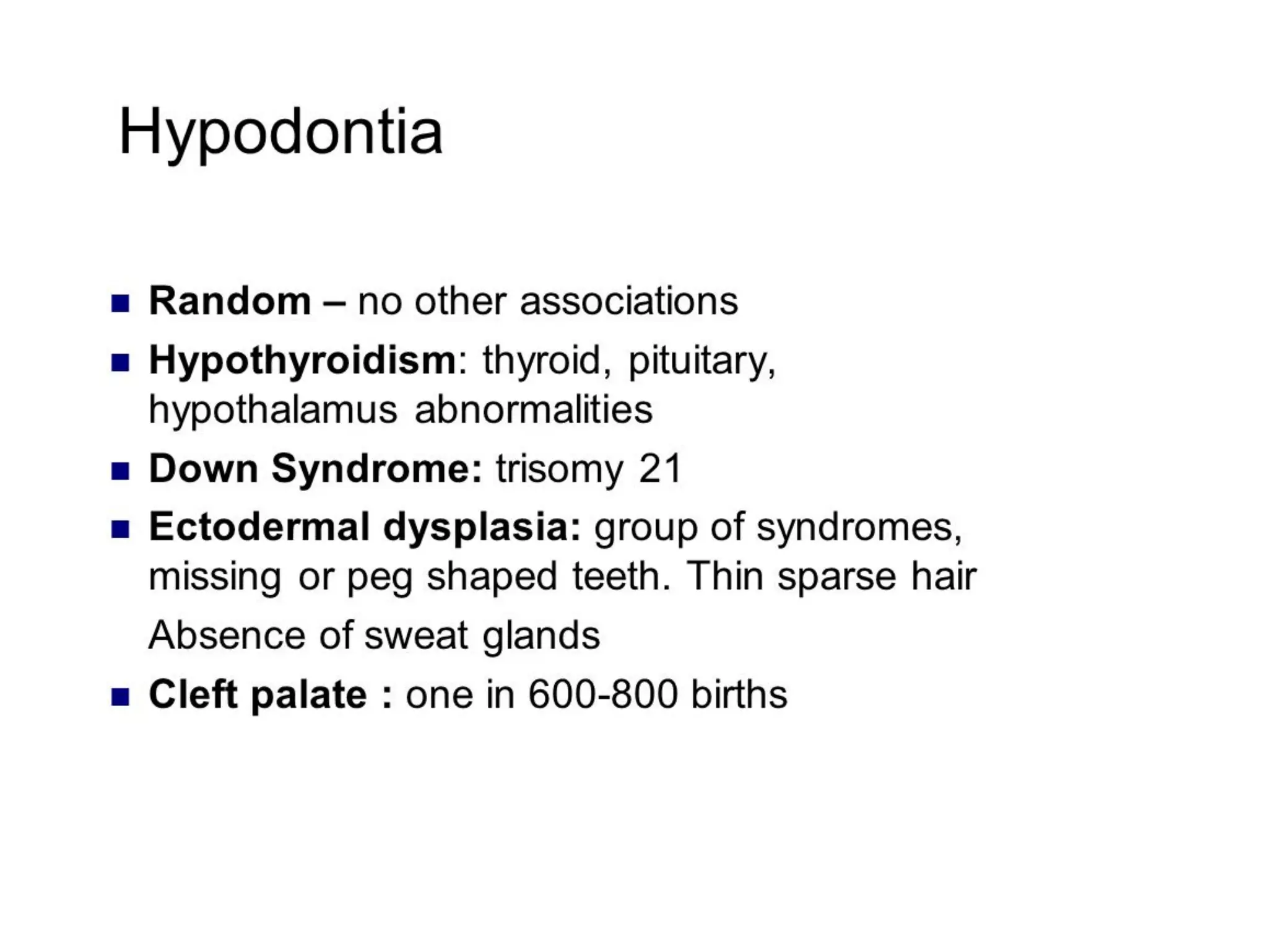 Hypodontia (Missing Teeth) | PDF