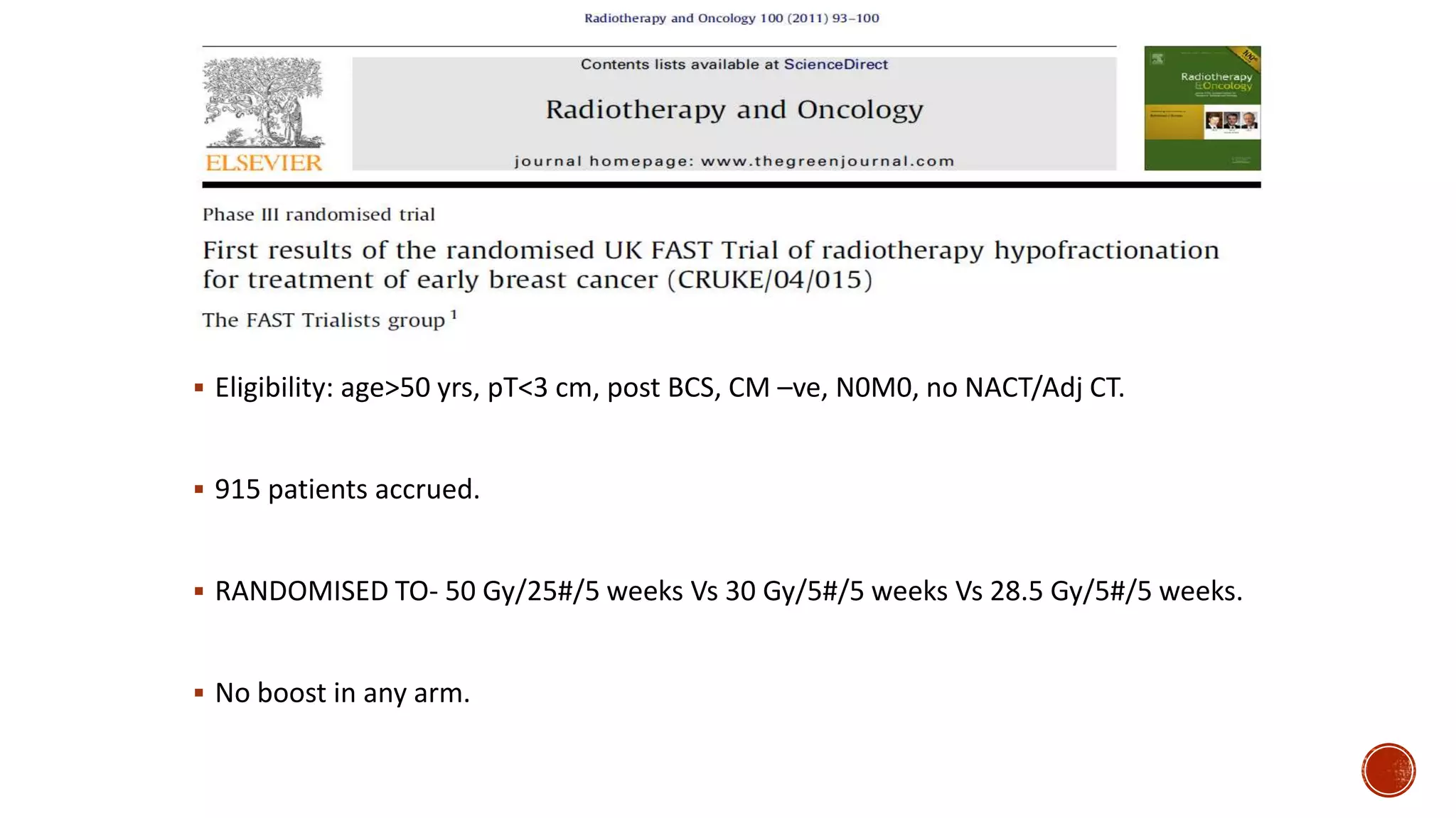 HYPOFRACTIONATION IN RADIOTHERAPY | PPTX