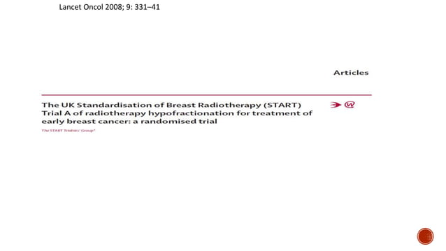 HYPOFRACTIONATION IN RADIOTHERAPY | PPTX