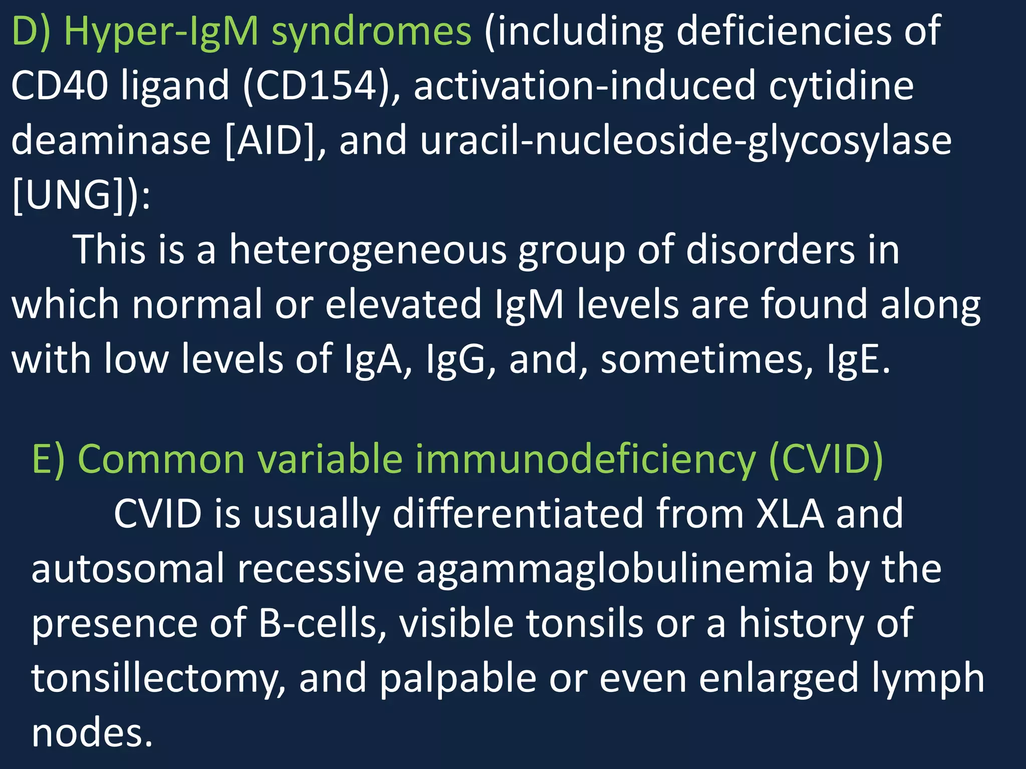 Hypogammaglobulinemia | PPTX