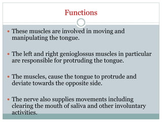 hypoglossal n. injury.pptx of hypoglossal nerve injury | PPTX