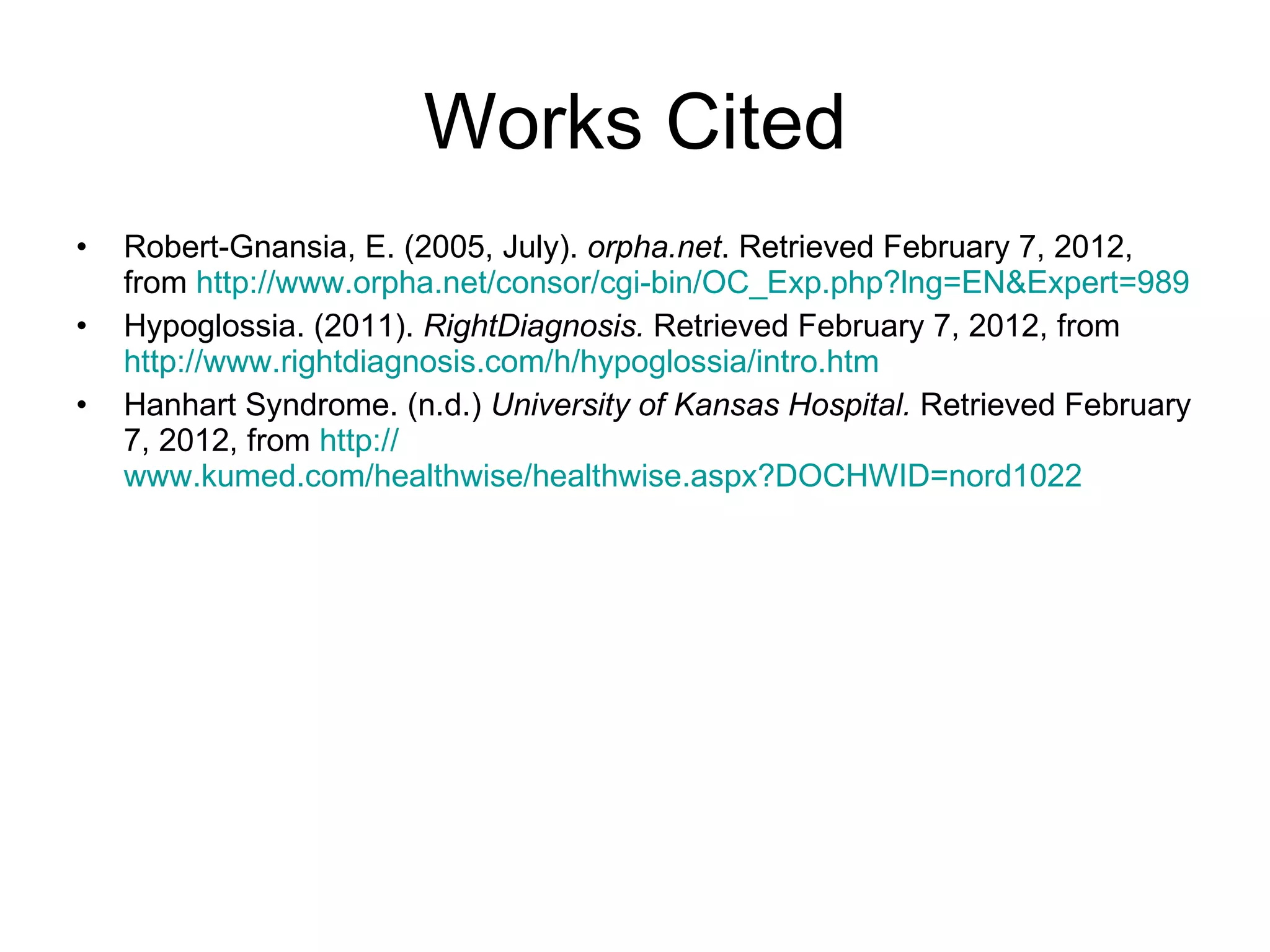 Hypoglossia | PPT | Ear, Nose and Throat Conditions | Diseases and ...