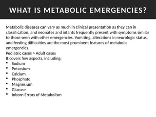 hypoglycaemia new metabolic emergency management | PPTX