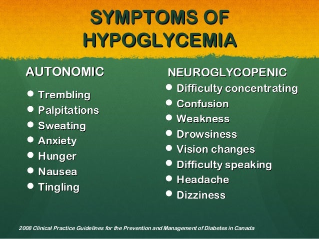 Hypoglycemia