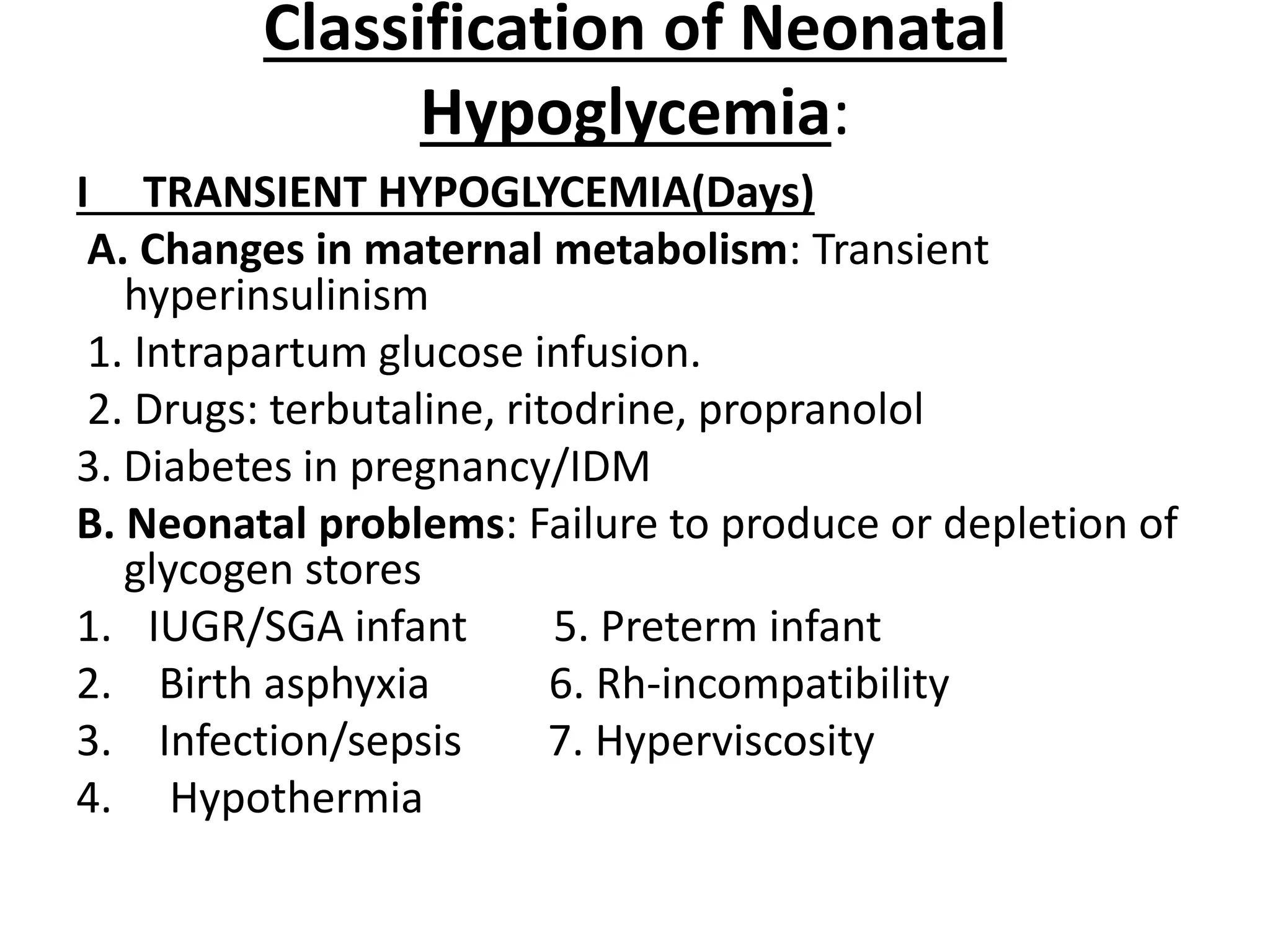 Neonatal Hypoglycemia | PPTX