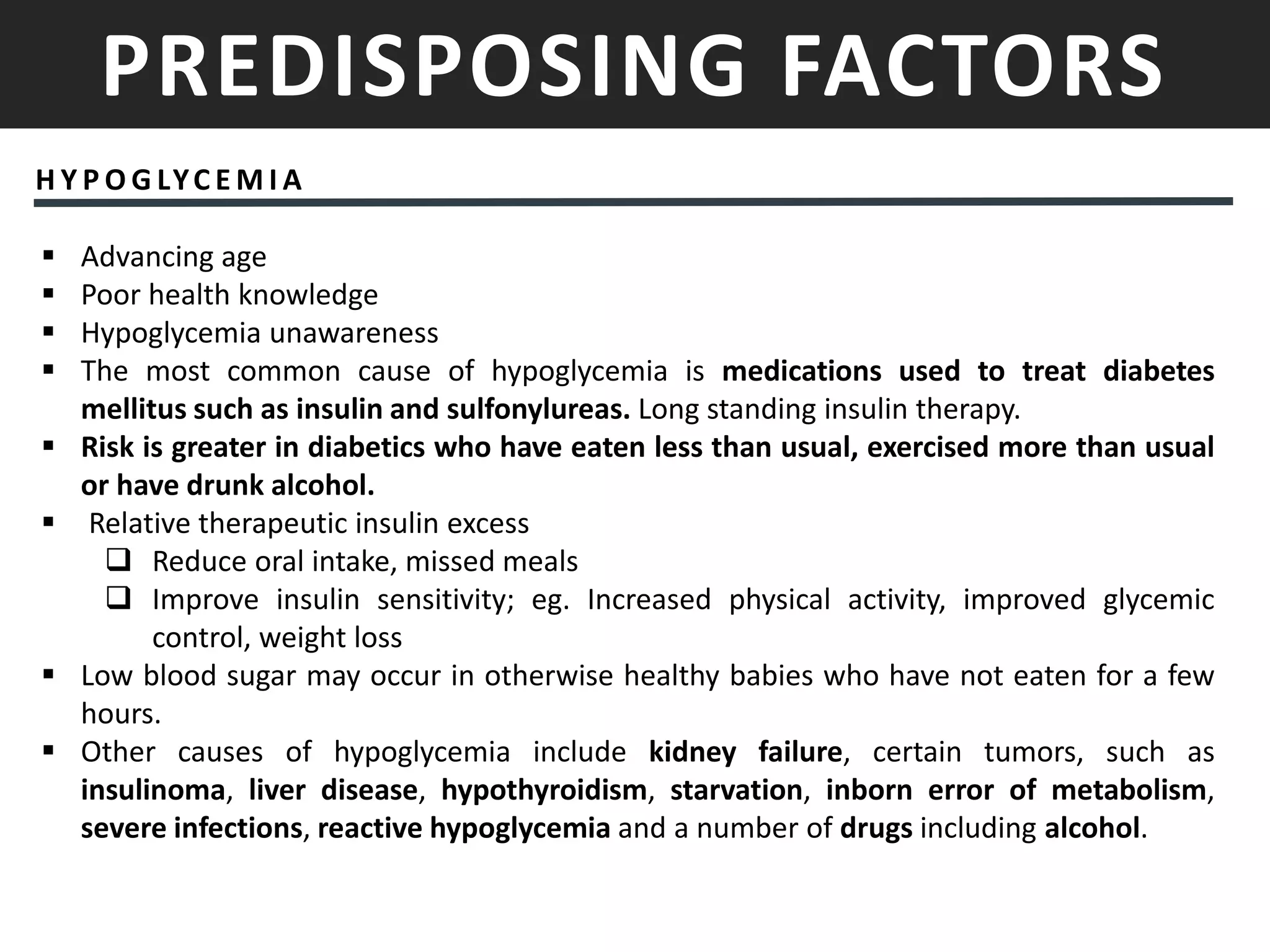 Hypoglycemia | PPTX