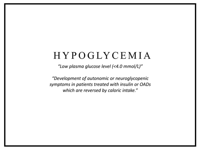 Hypoglycemia | PPTX