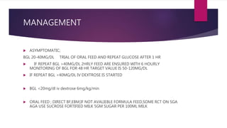 Hypoglycemia | PPTX
