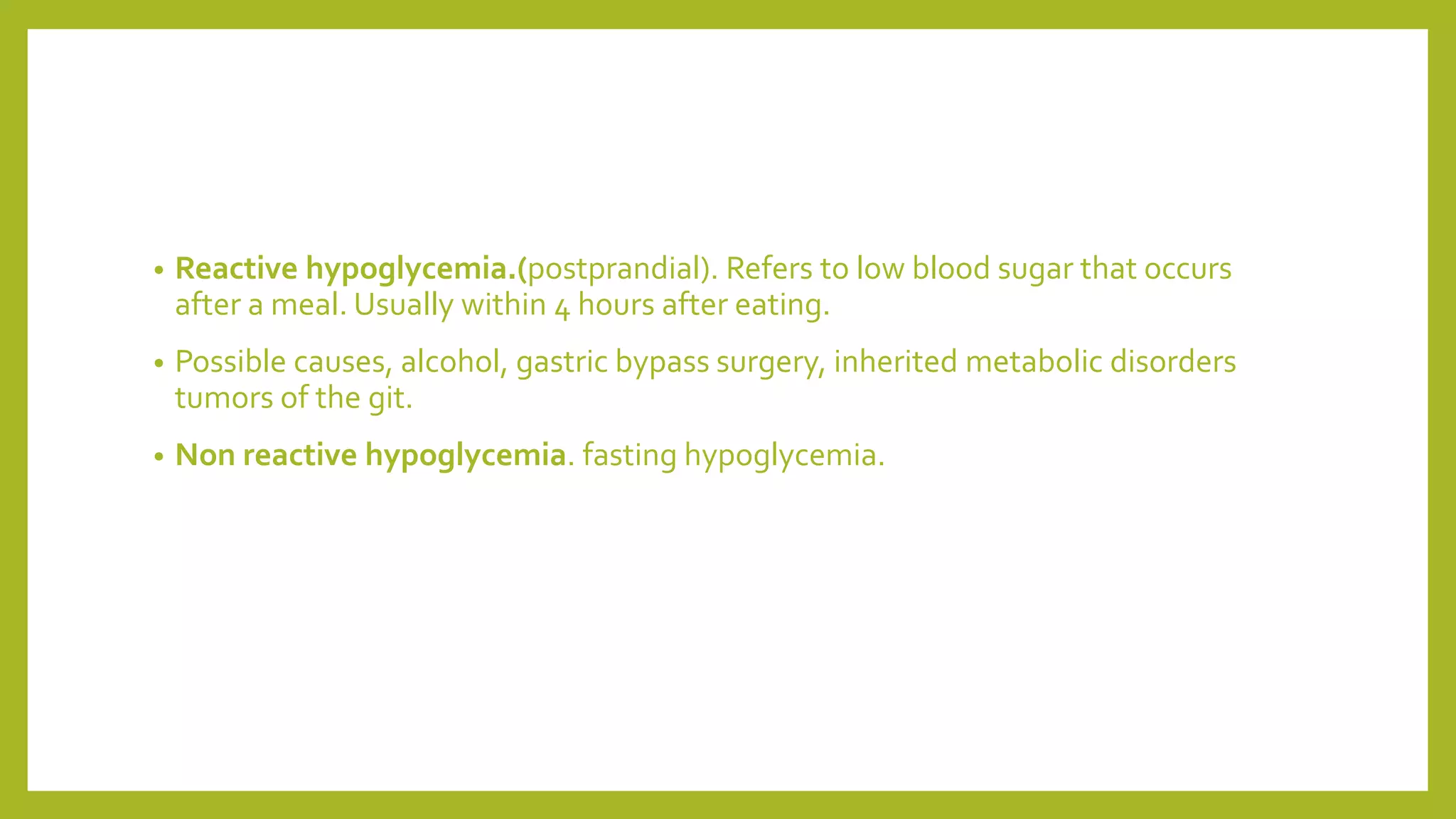 Hypoglycemia | PPTX