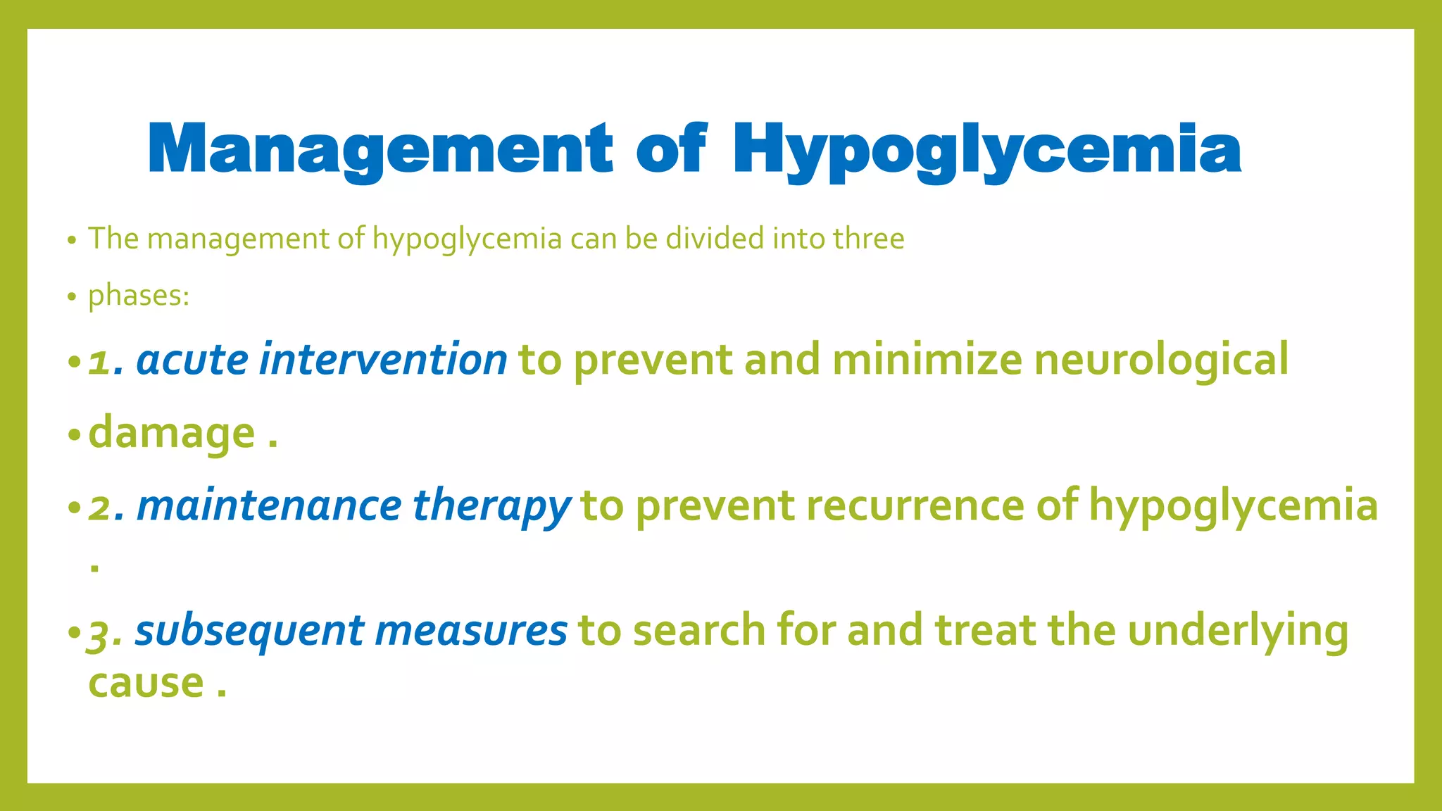 Hypoglycemia | PPTX