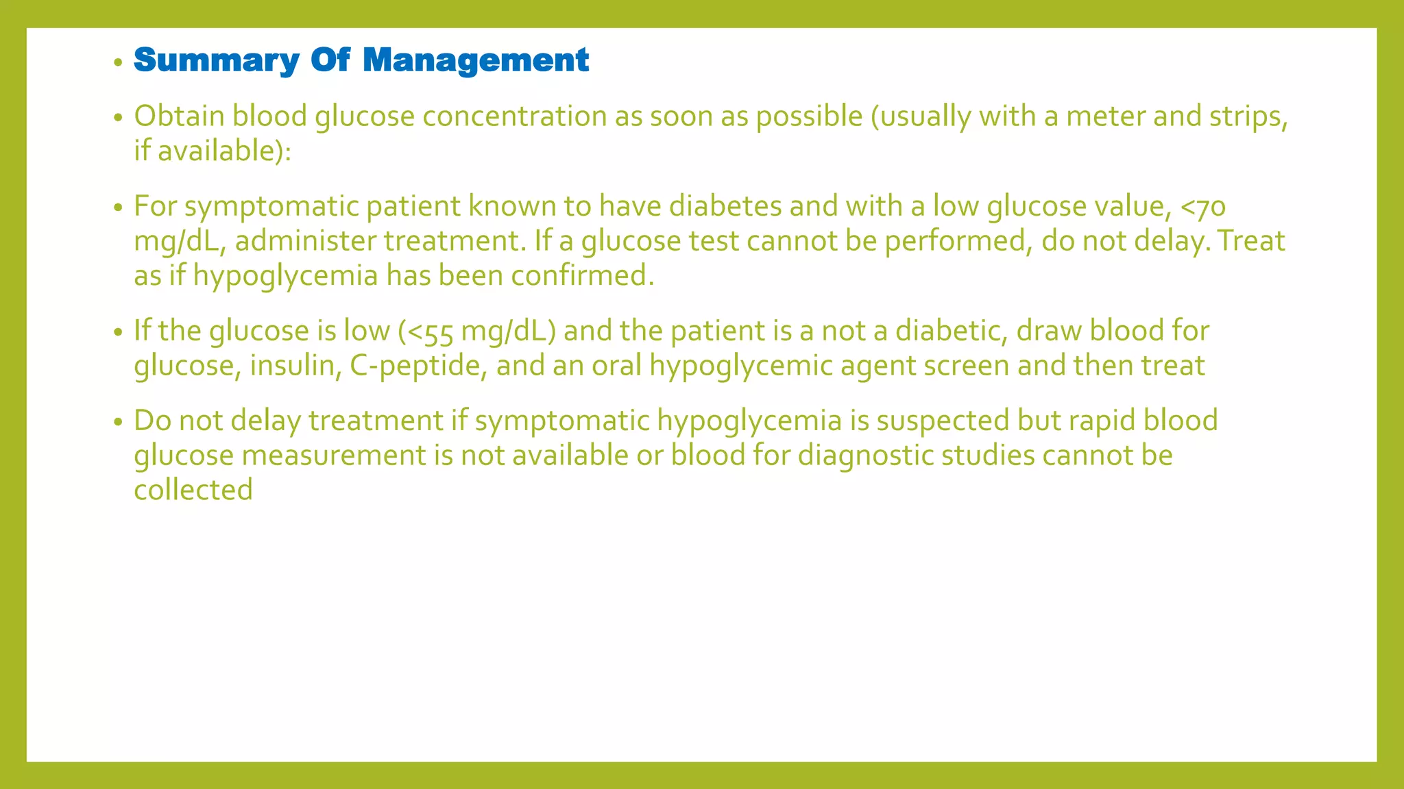Hypoglycemia | PPTX