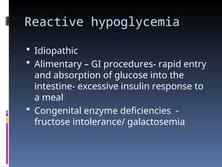 Hypoglycemia ppt for students of bhms 1st year | PPT