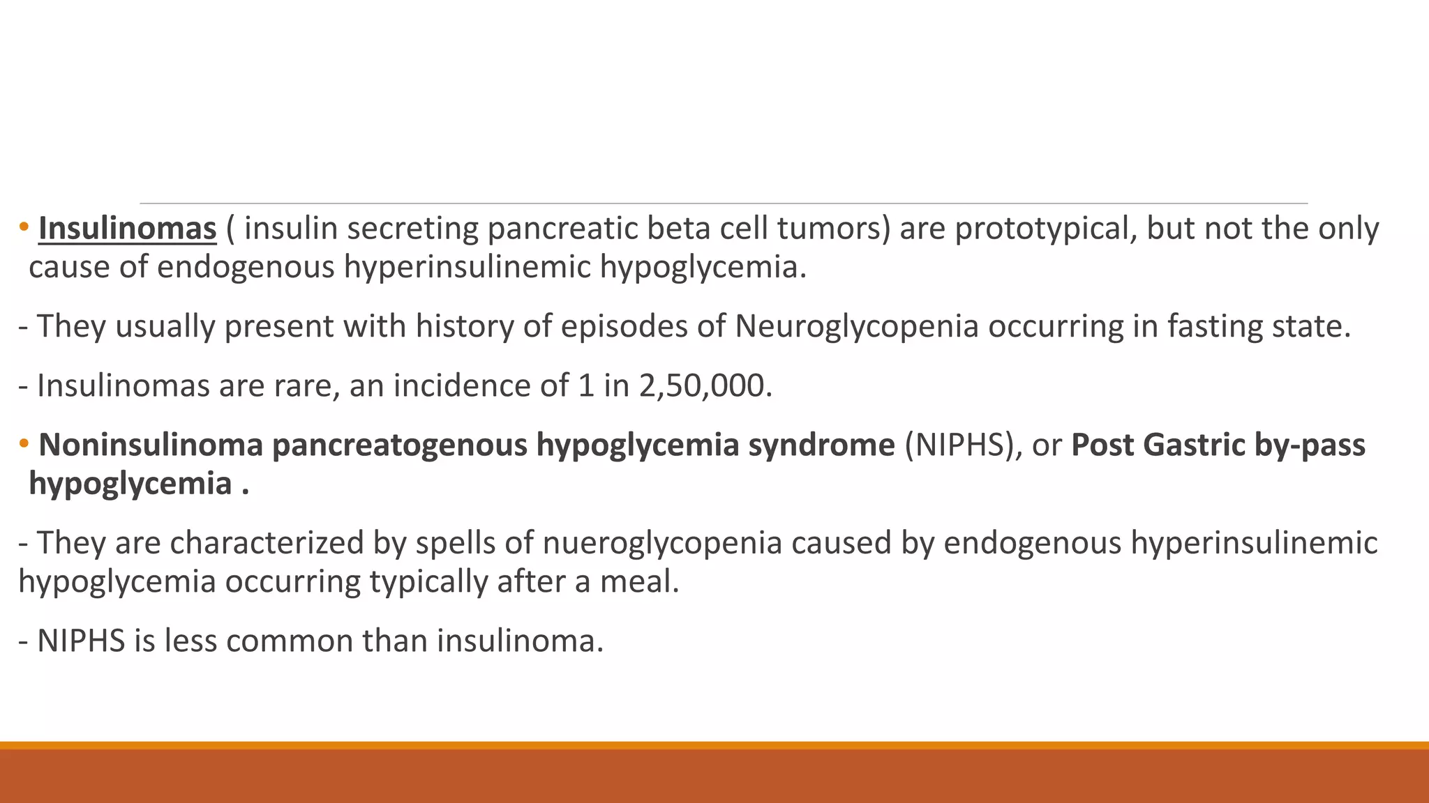 Hypoglycemia by Dr Shubham Jain | PPTX