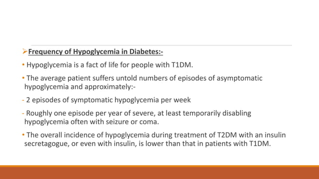 Hypoglycemia by Dr Shubham Jain | PPT