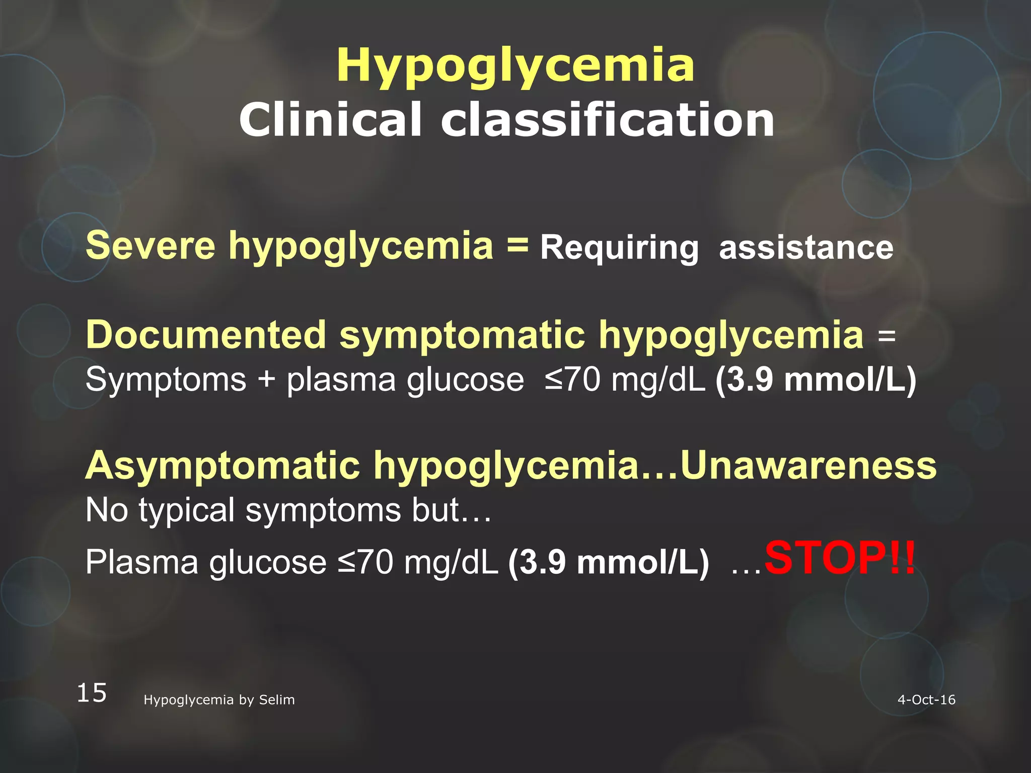 Hypoglycemia- Assessment and Treatment | PPTX
