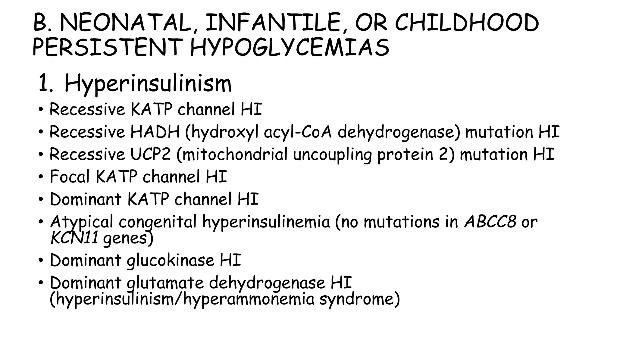 Hypoglycemia in children | PPTX