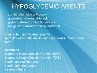 Hypoglycemicagents | PPT