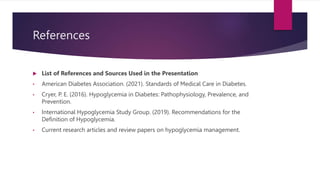 Hypoglycemic Coma: Causes, Symptoms, Diagnosis, and Management | PPTX