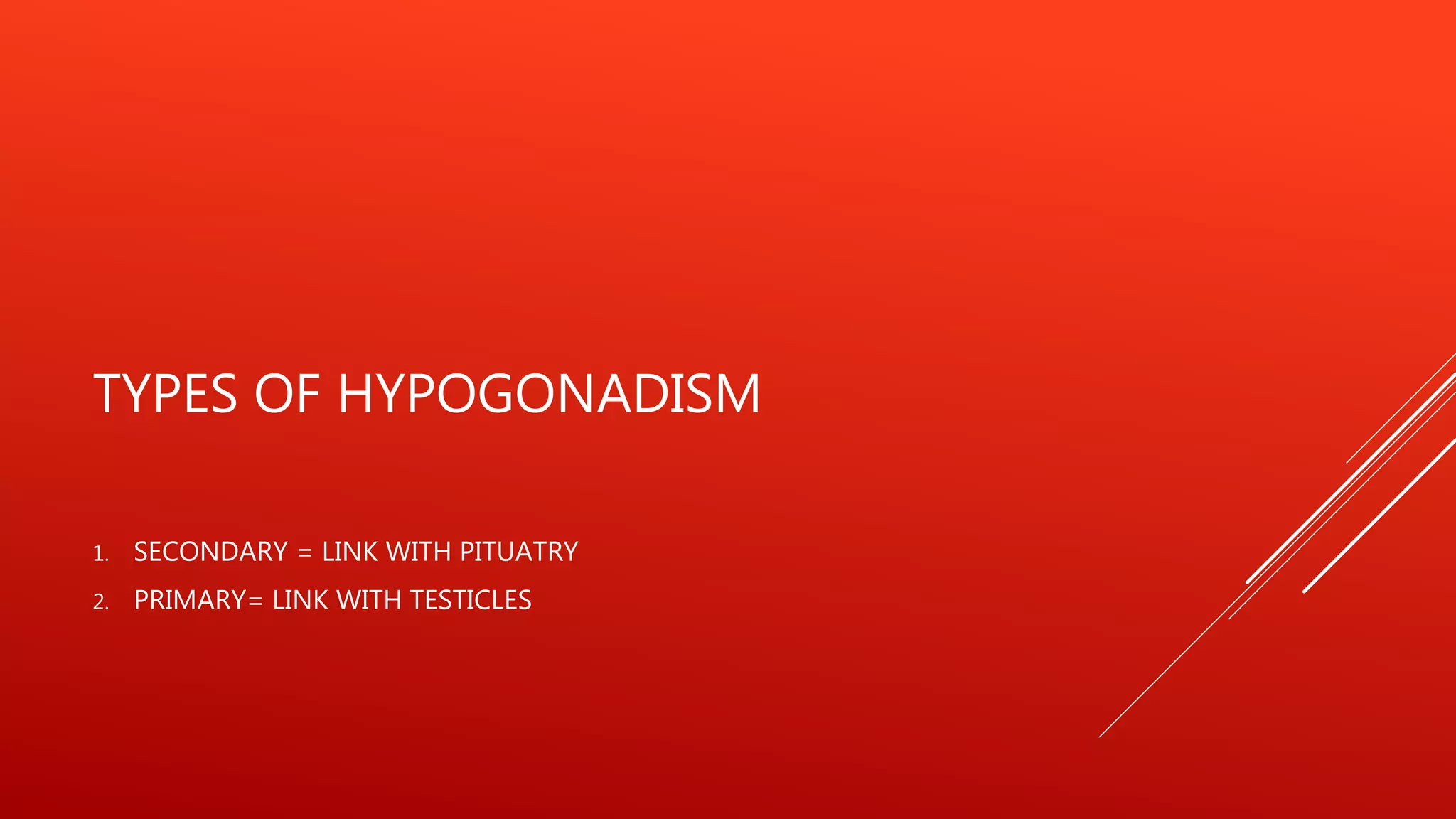 Hypogonadism | PPTX