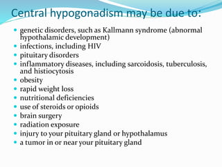Hypogonadism | PPTX