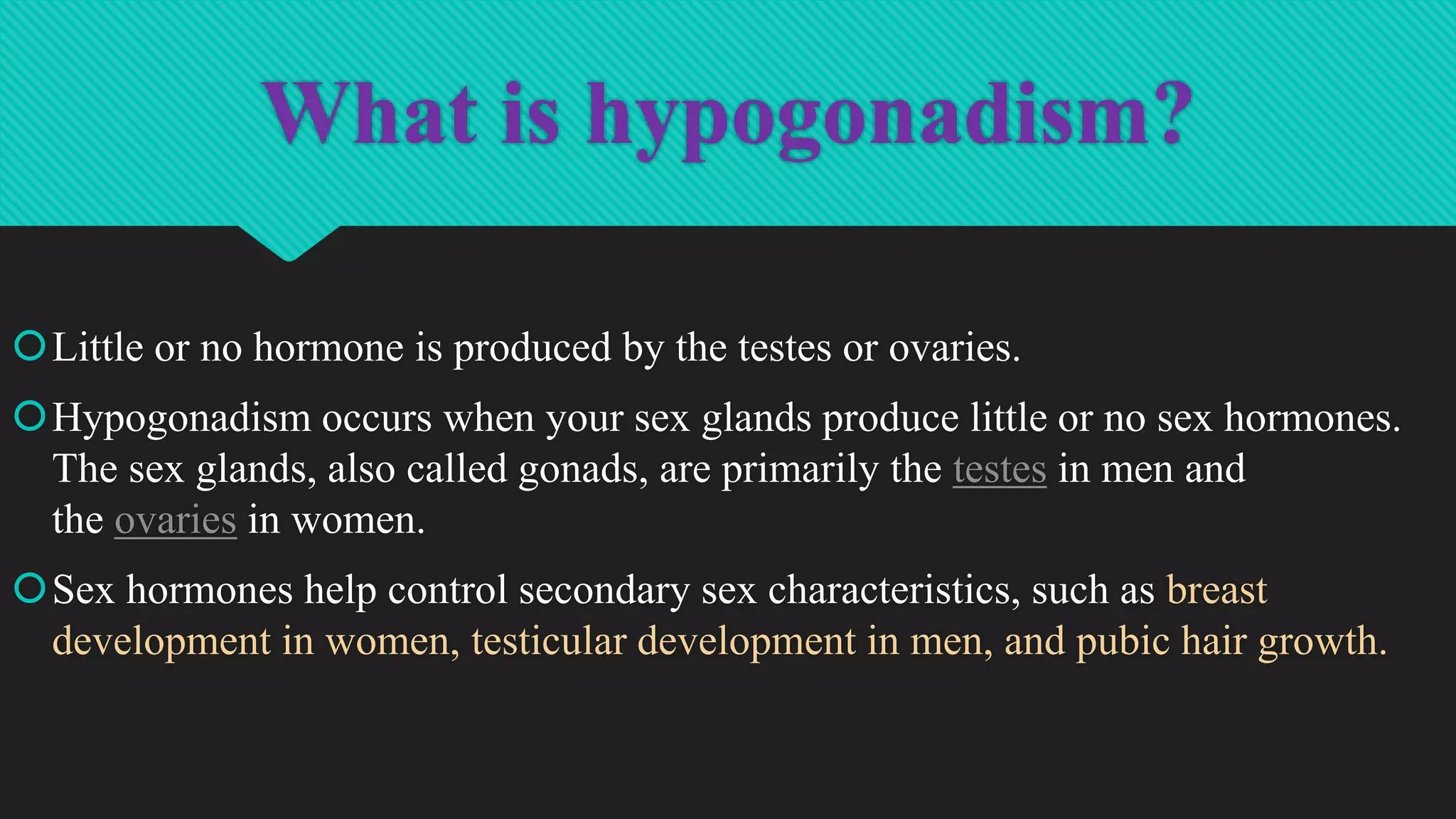 Hypogonadism | PPTX