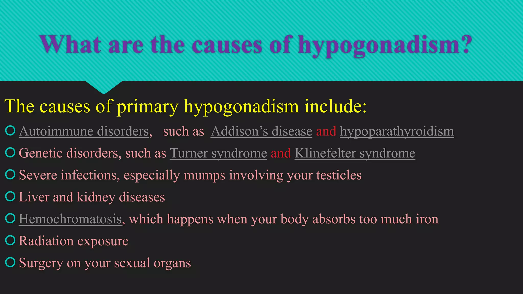 Hypogonadism | PPTX