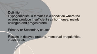 Hypogonadism.pptx Applied aspects of puberty | PPTX