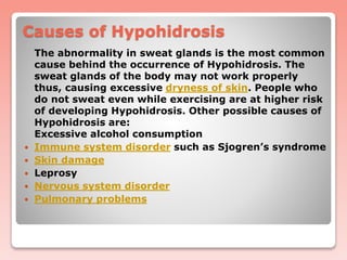 Hypohidrosis | PPTX