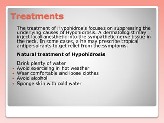Hypohidrosis | PPTX