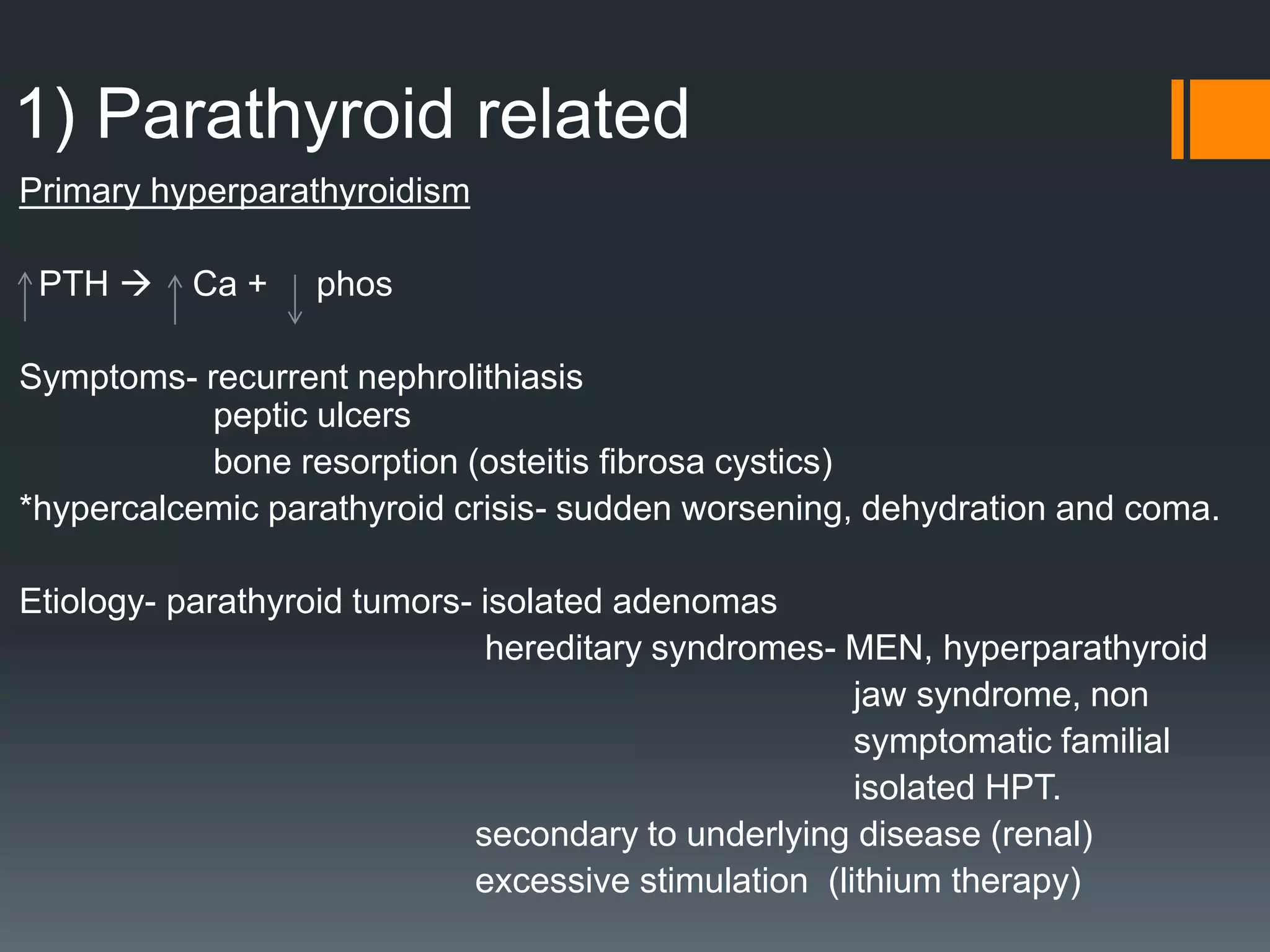 hypercalcemia and hypocalcemia | PPTX
